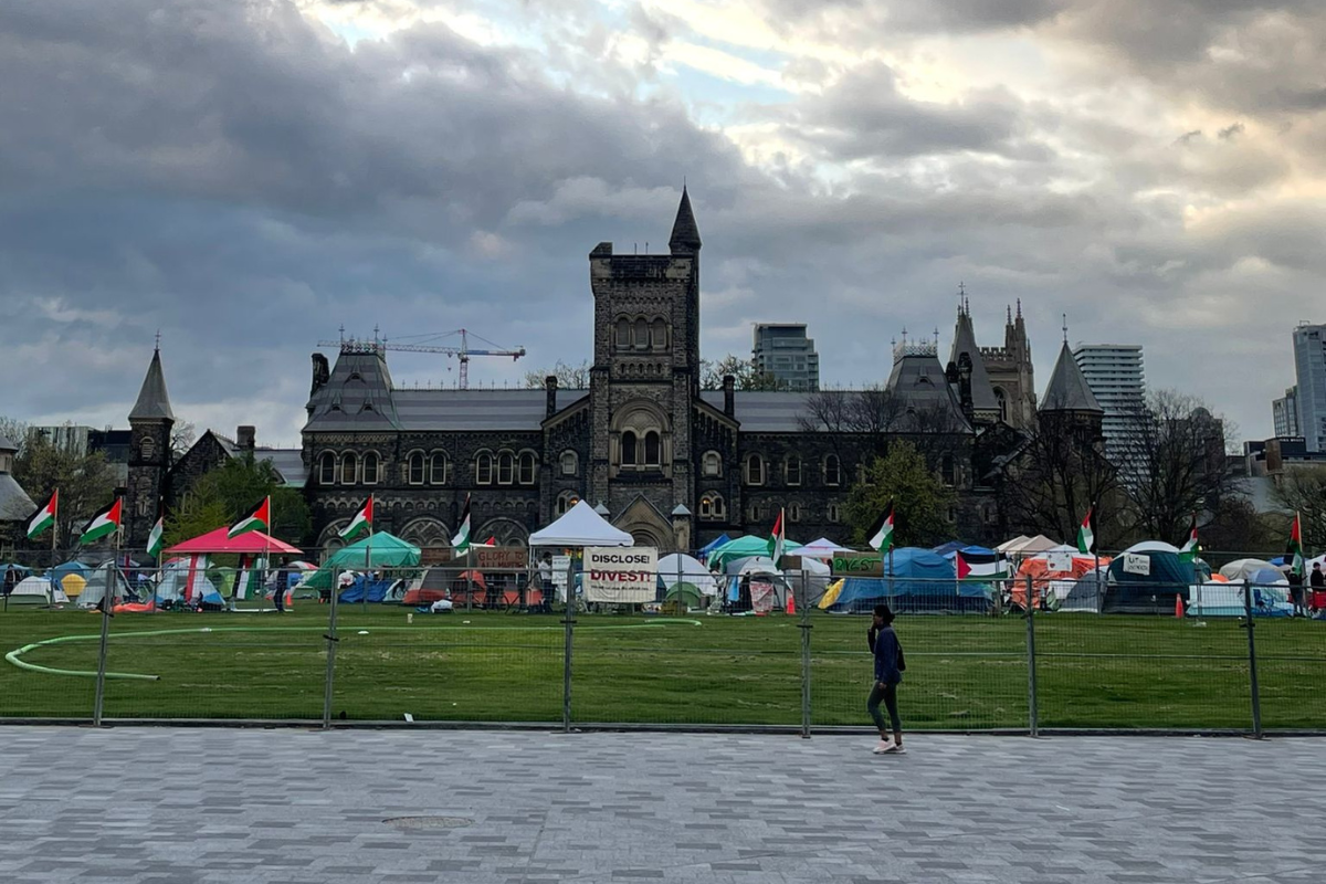 Counter-protests at the People’s Circle for Palestine - Spring