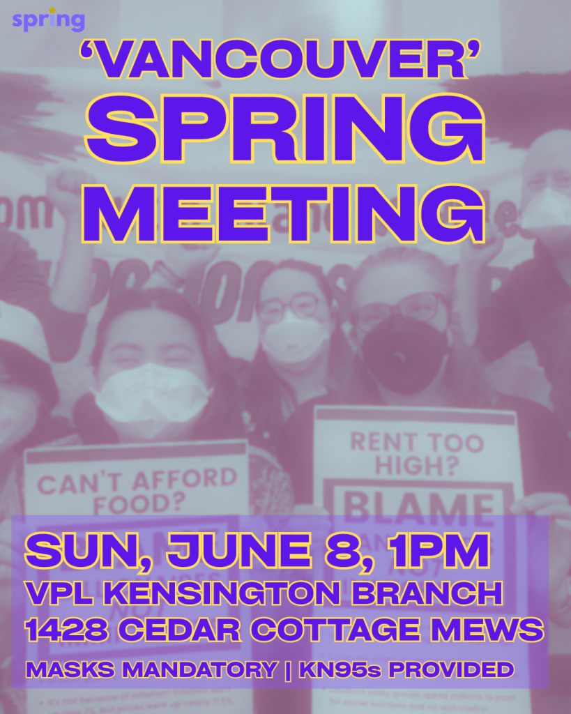 vancouver Spring meeting - Spring