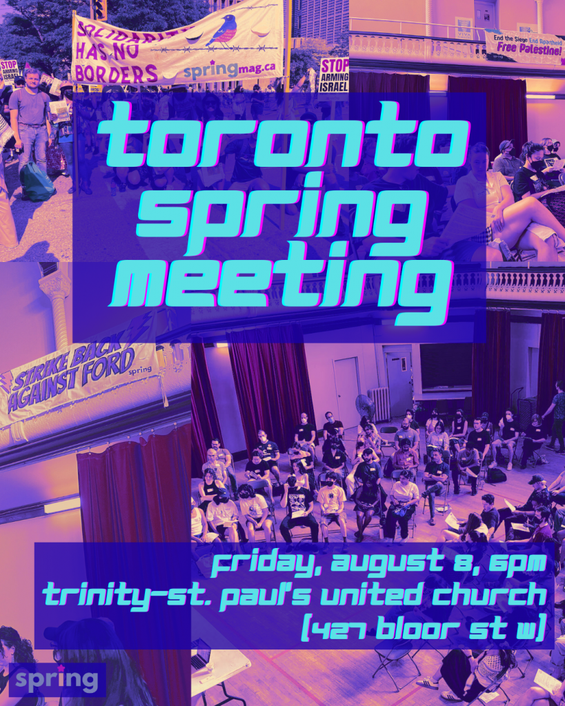 Toronto Spring meeting - Spring